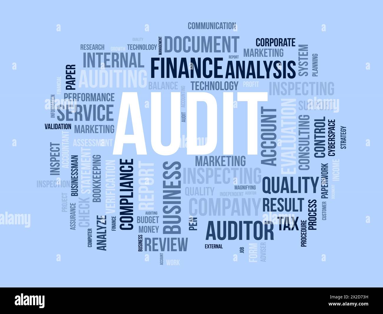 Audit word cloud template. Business model concept vector background ...