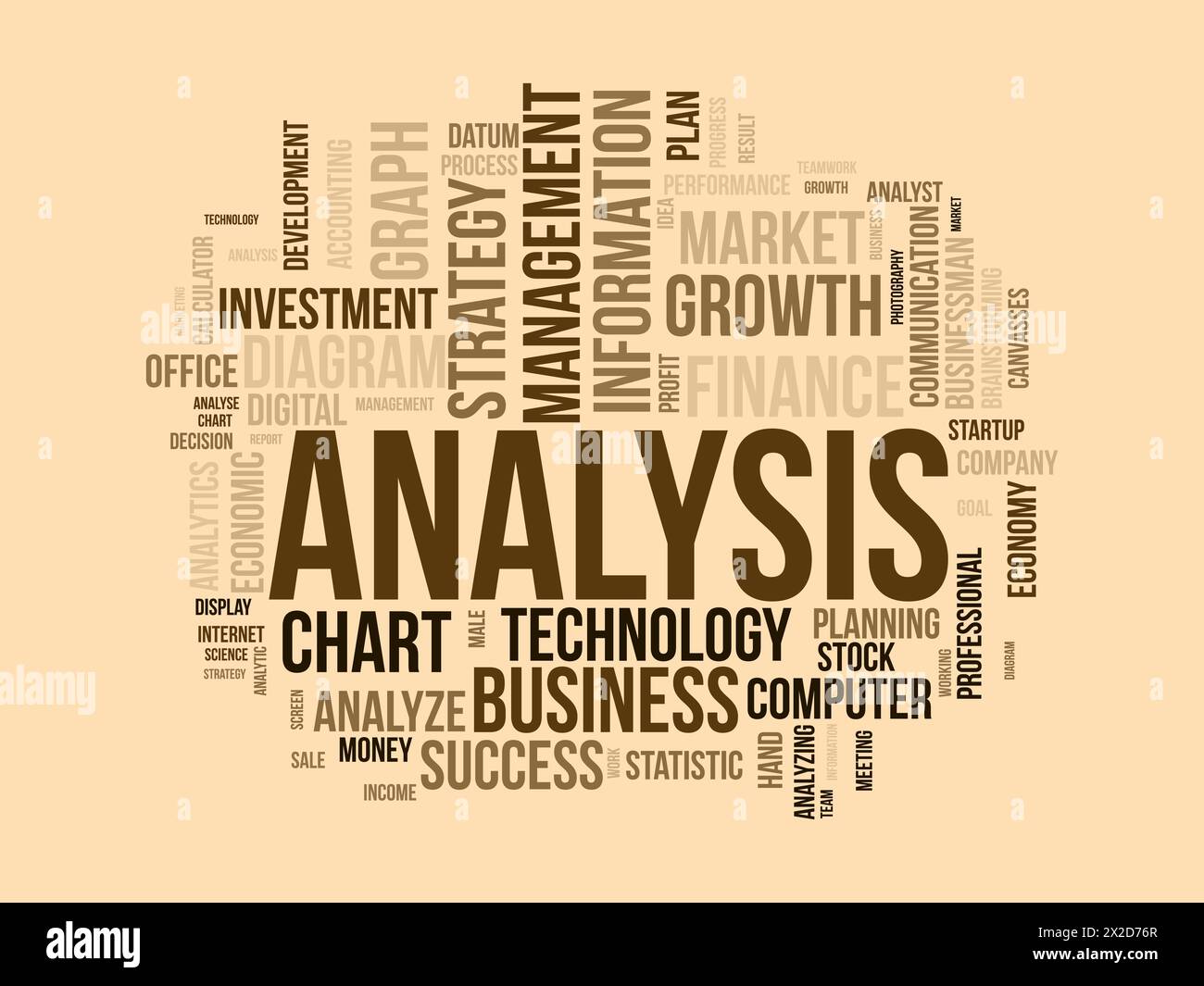 Analysis word cloud template. Business model concept vector background ...