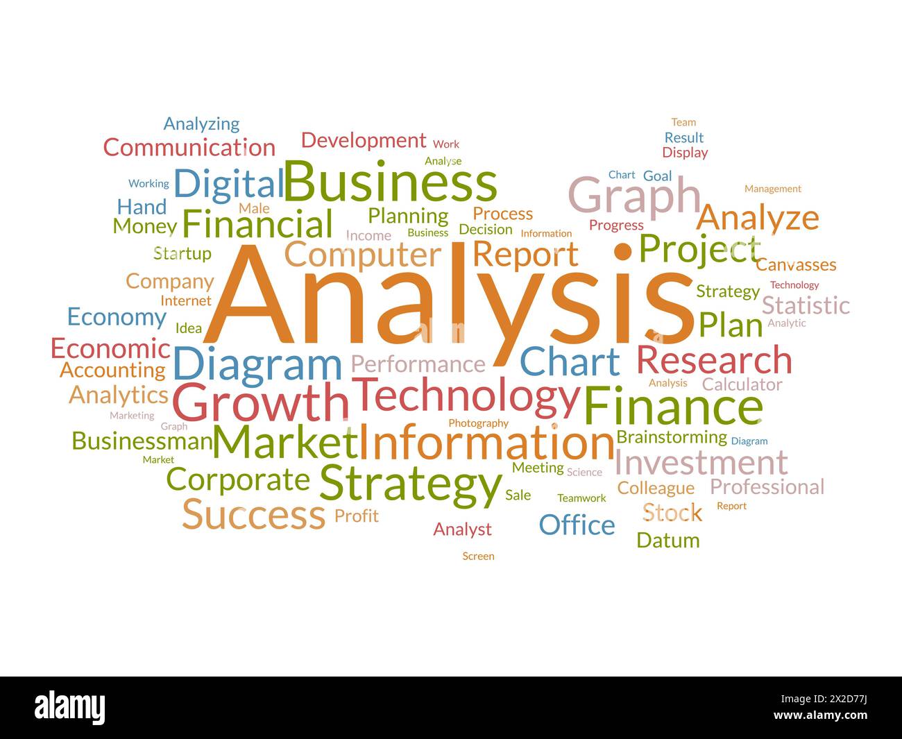 Analysis word cloud template. Business model concept vector background ...