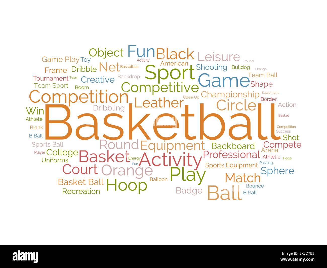 Basketball word cloud template. Sports concept vector background Stock ...