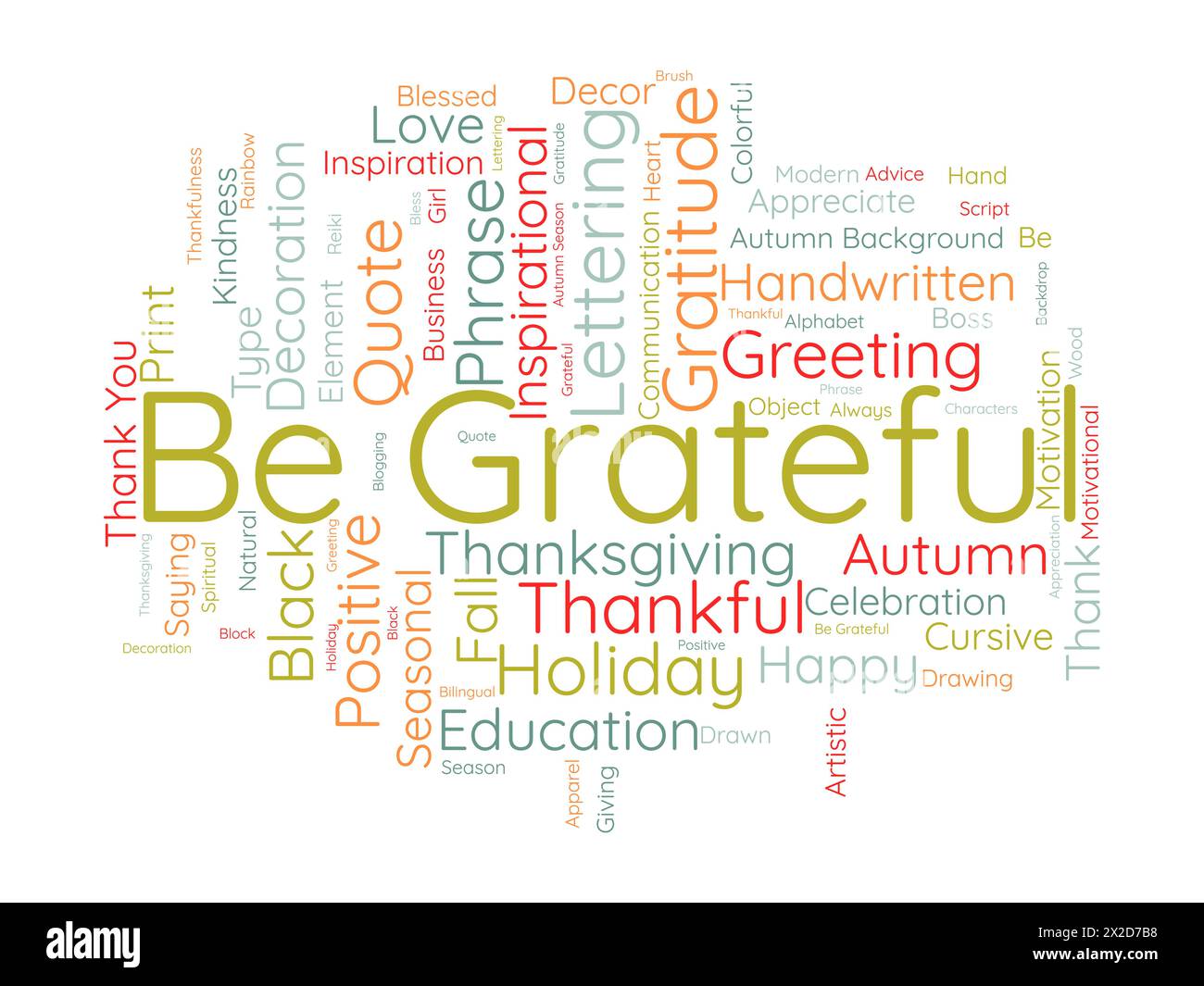 Be Grateful word cloud template. Gratitude concept vector background ...