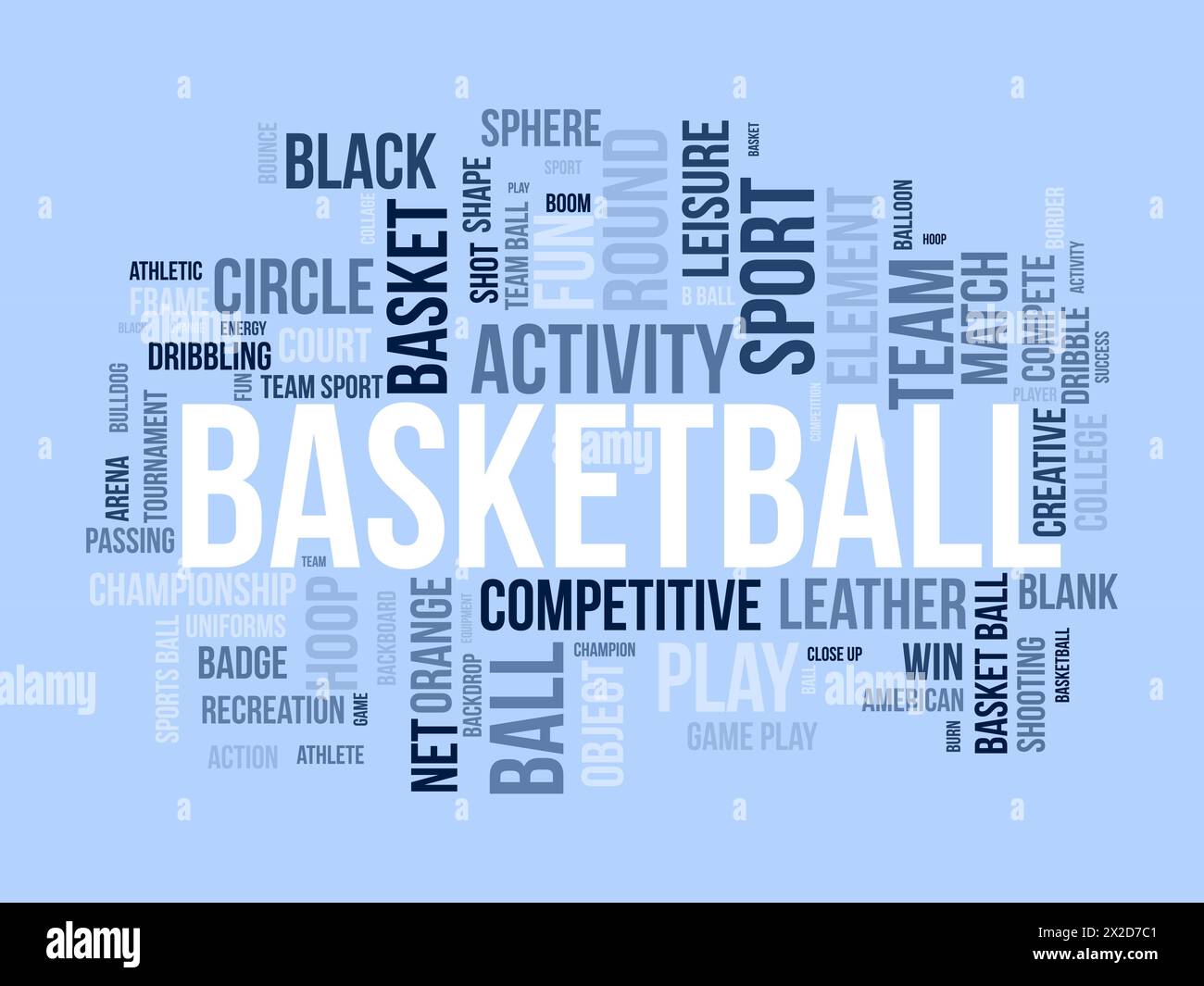 Basketball word cloud template. Sports concept vector background Stock ...