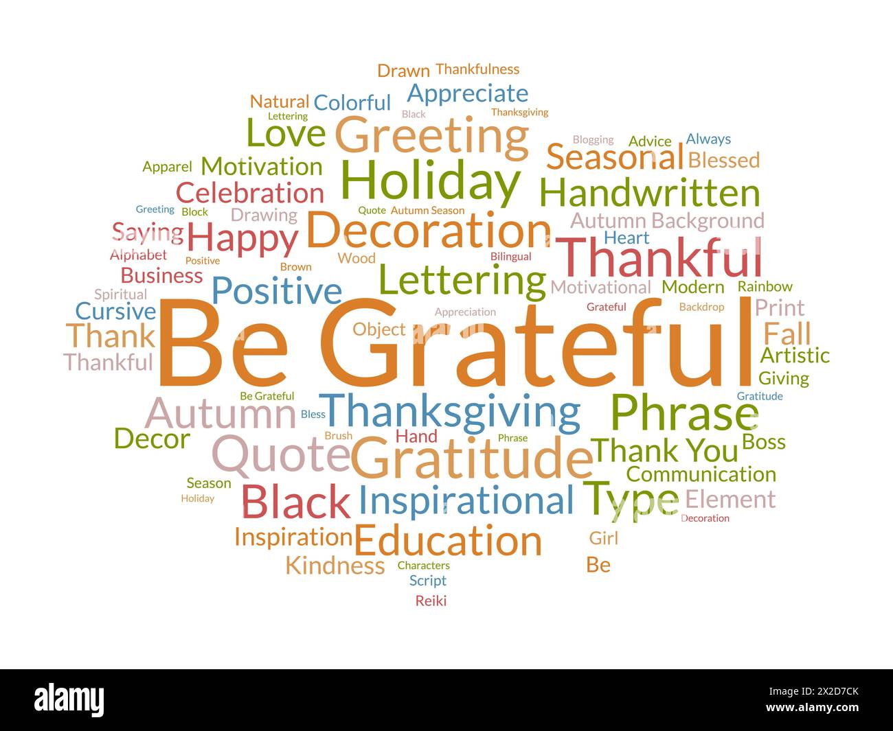 Be Grateful word cloud template. Gratitude concept vector background ...