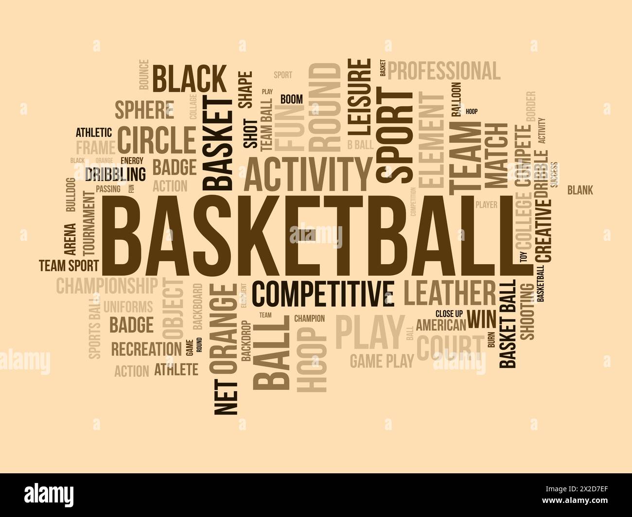 Basketball word cloud template. Sports concept vector background Stock Vector Image & Art - Alamy