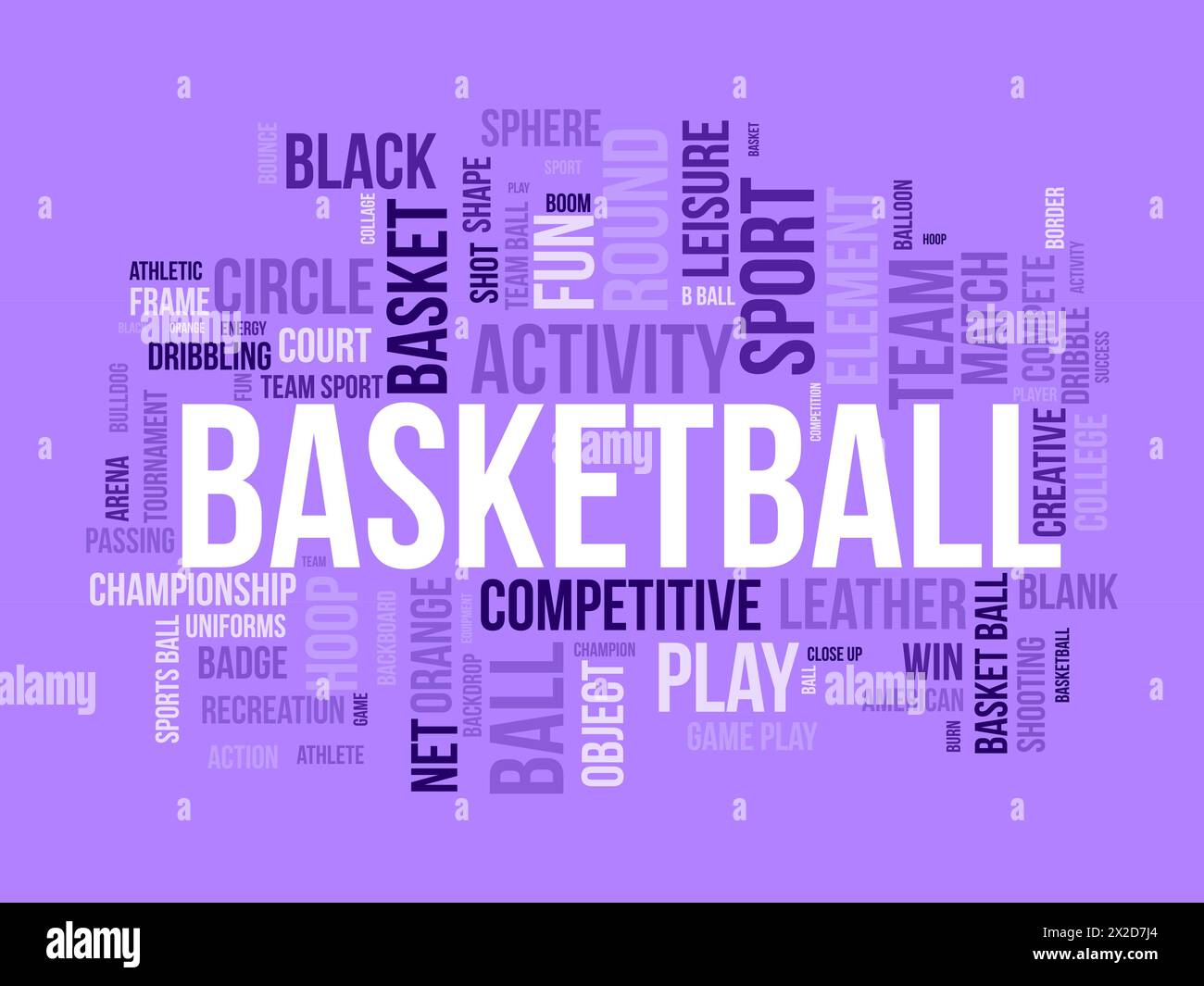 Basketball word cloud template. Sports concept vector background Stock Vector Image & Art - Alamy