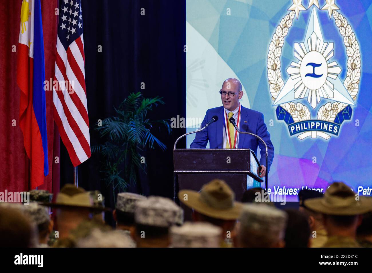 April 22, 2024, Quezon City, Quezon City, The Philippines: U.S. Embassy Chargé d'Affaires Robert ...