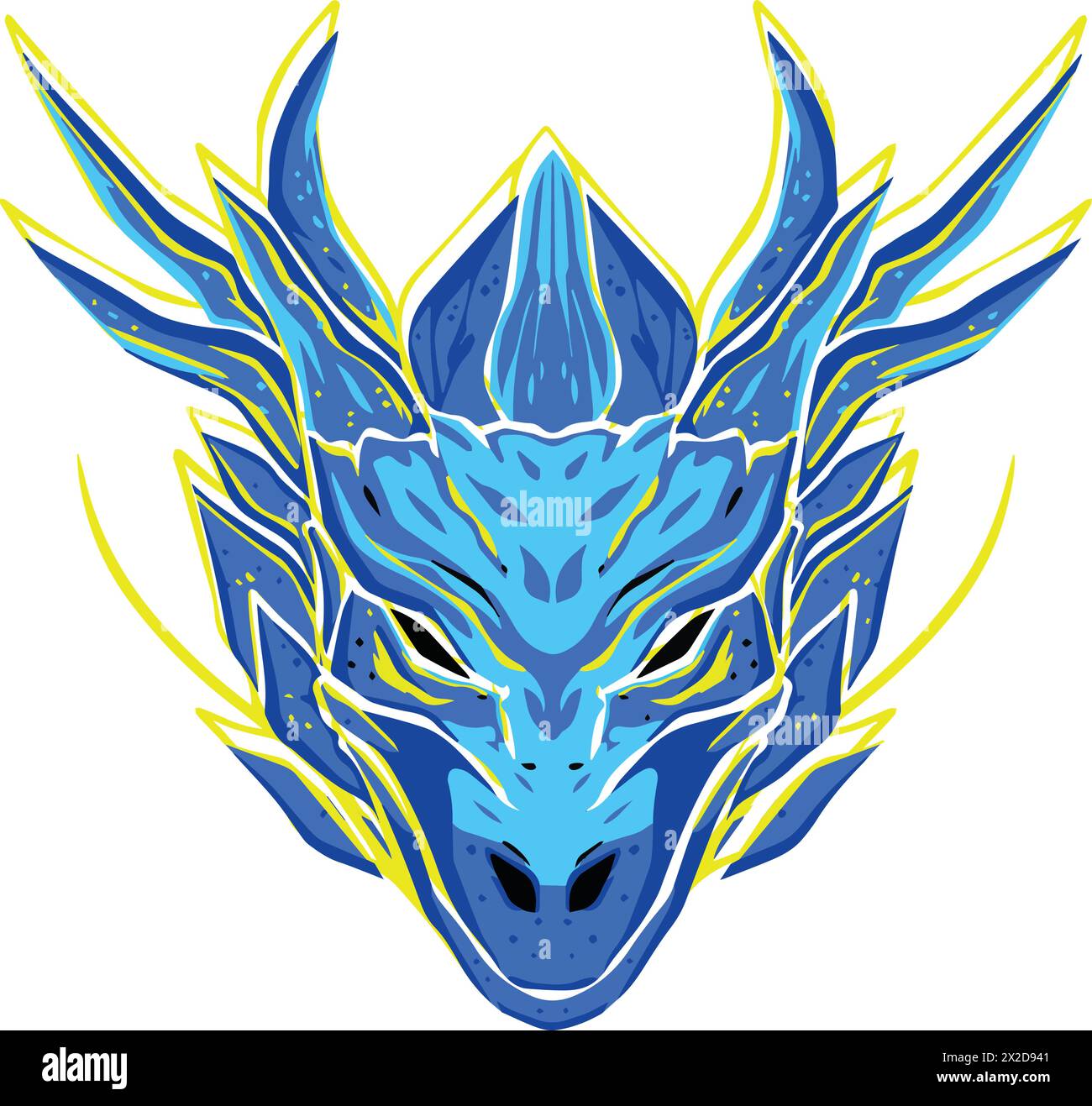 The illustration zodiac sign in the black and gold hi-res stock ...