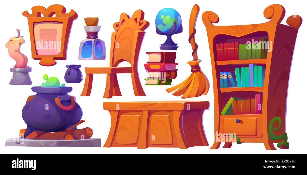 Cartoon old school chair hi-res stock photography and images - Alamy