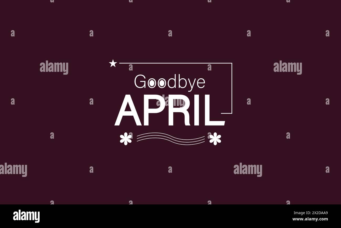 Spring Transition Saying Goodbye to April and Welcoming May with Text ...