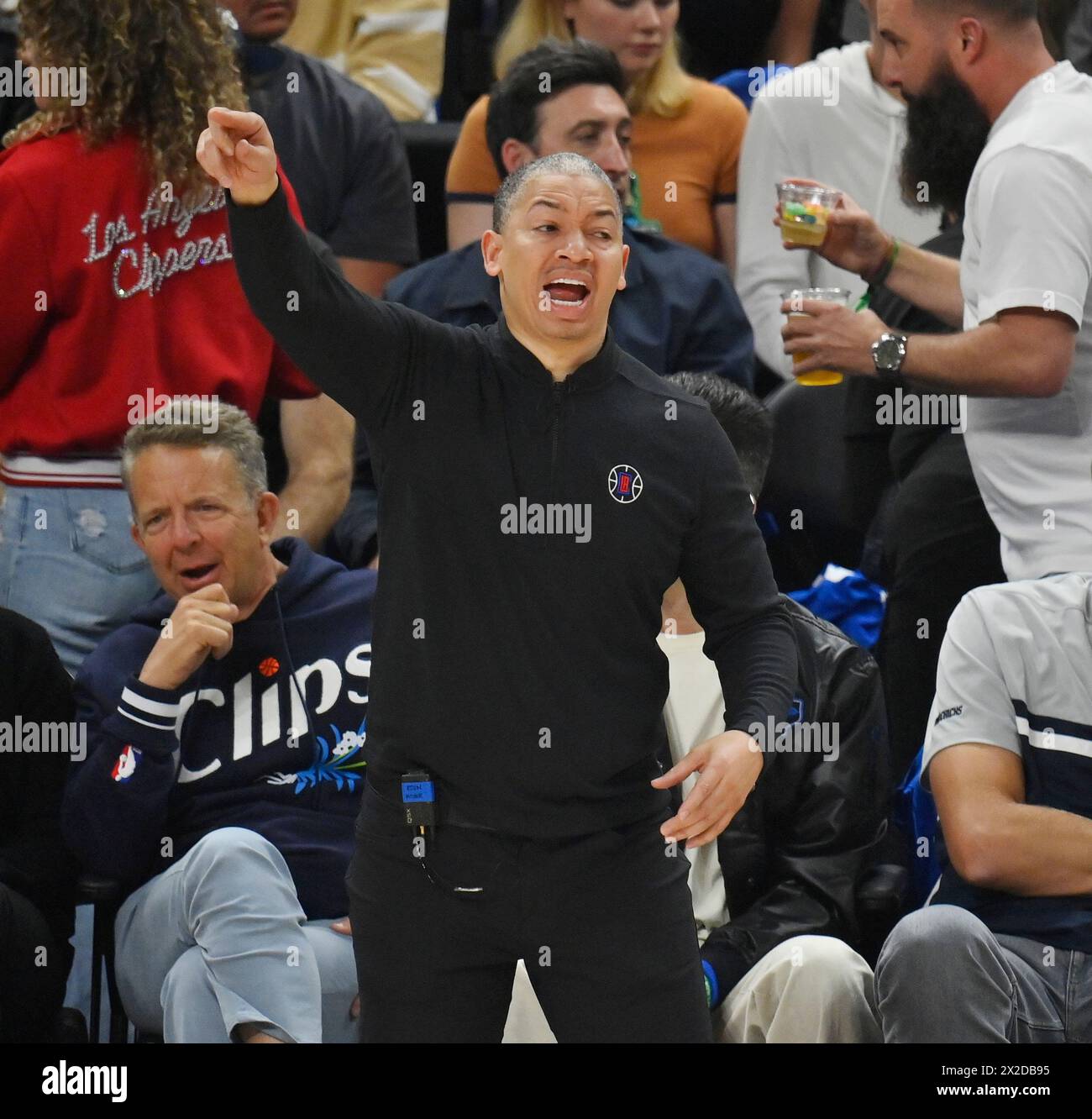 Los Angeles, Unite States. 21st Apr, 2024. Los Angeles Clippers coach ...