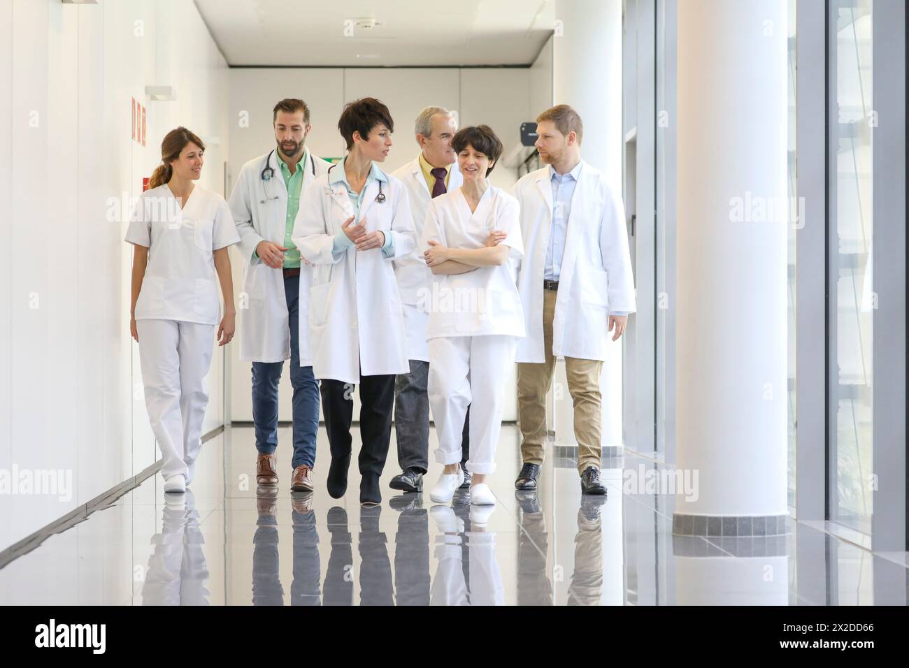 Nurses group walking hi-res stock photography and images - Alamy