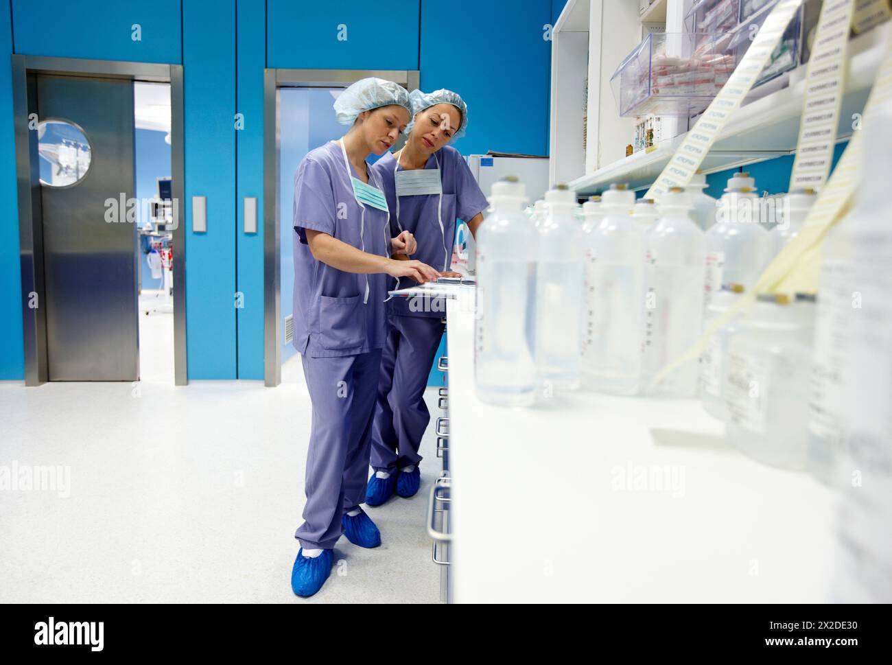 Surgeons, surgical block. Hospital Policlinica Gipuzkoa, San Sebastian ...