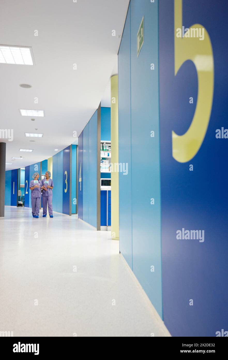 Surgeons, surgical block. Hospital Policlinica Gipuzkoa, San Sebastian ...