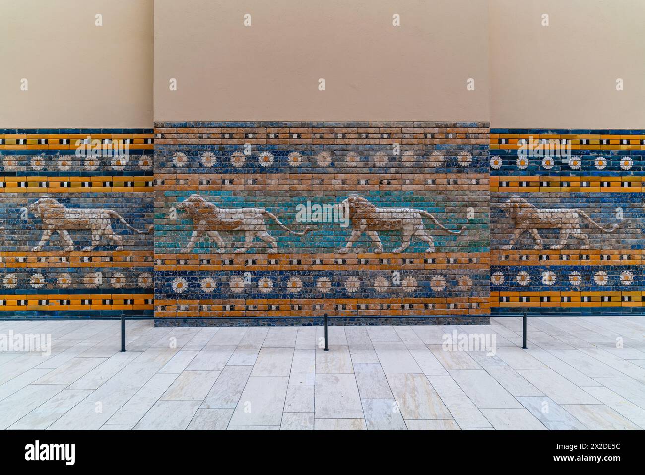 The Processional Way in the Pergamon Museum in Berlin, Germany Stock ...