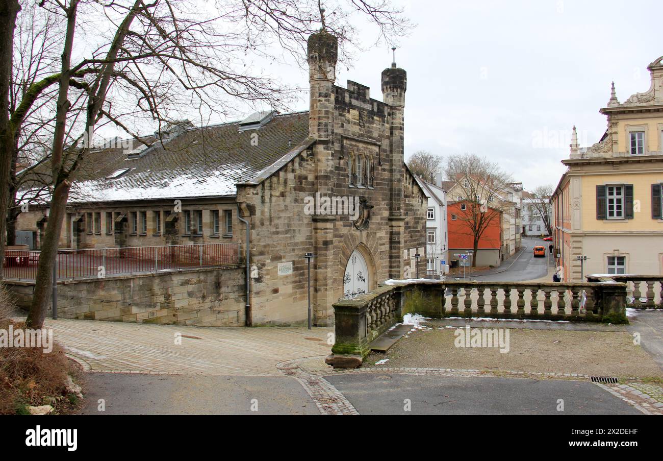 Reithalle, Riding hall, neo-Gothic sandstone block building built in ...