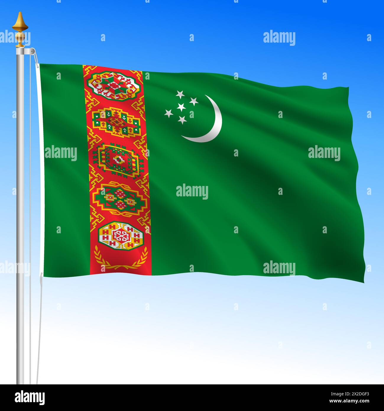 Coat of arms turkmenistan hi-res stock photography and images - Alamy