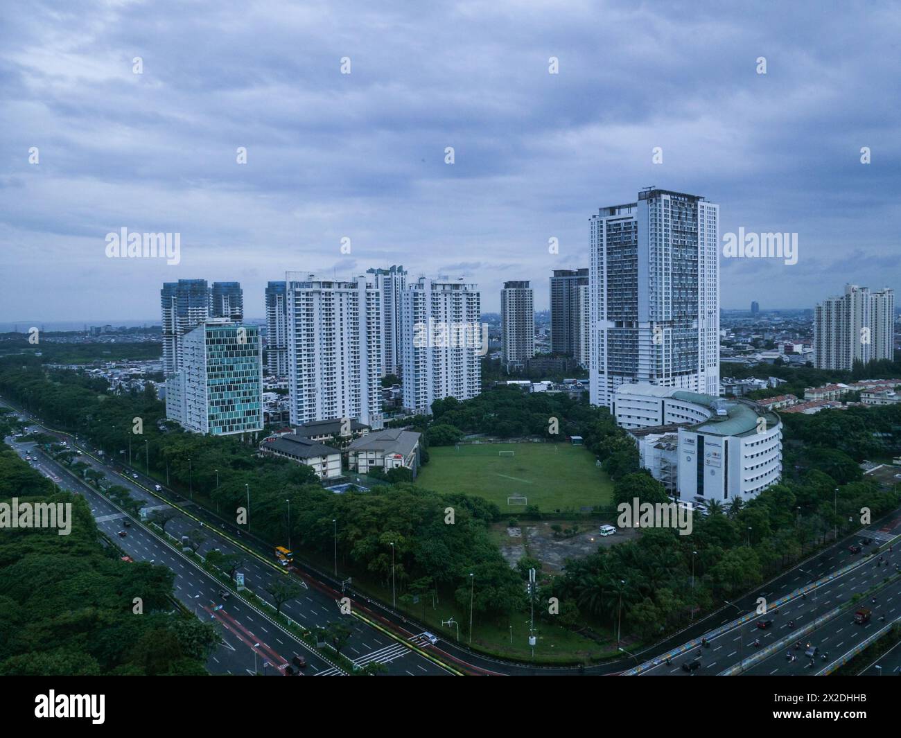 Jakarta, Indonesia - June 01, 2024 : urban landscape with high-rise ...