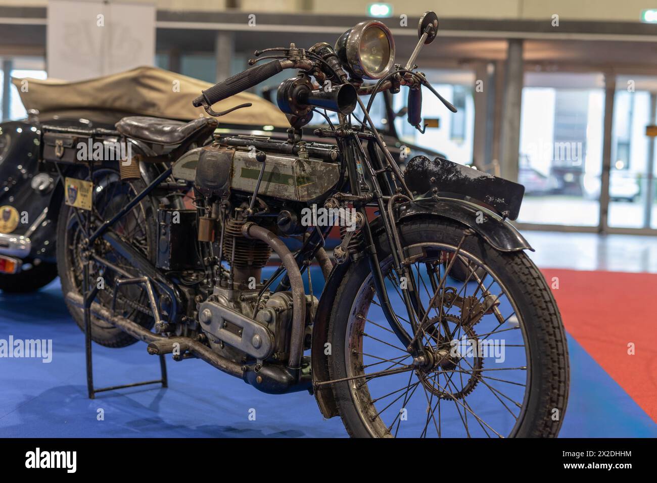 Triumph Model R, Collectors' Motorbike Produced in 1923 Stock Photo - Alamy