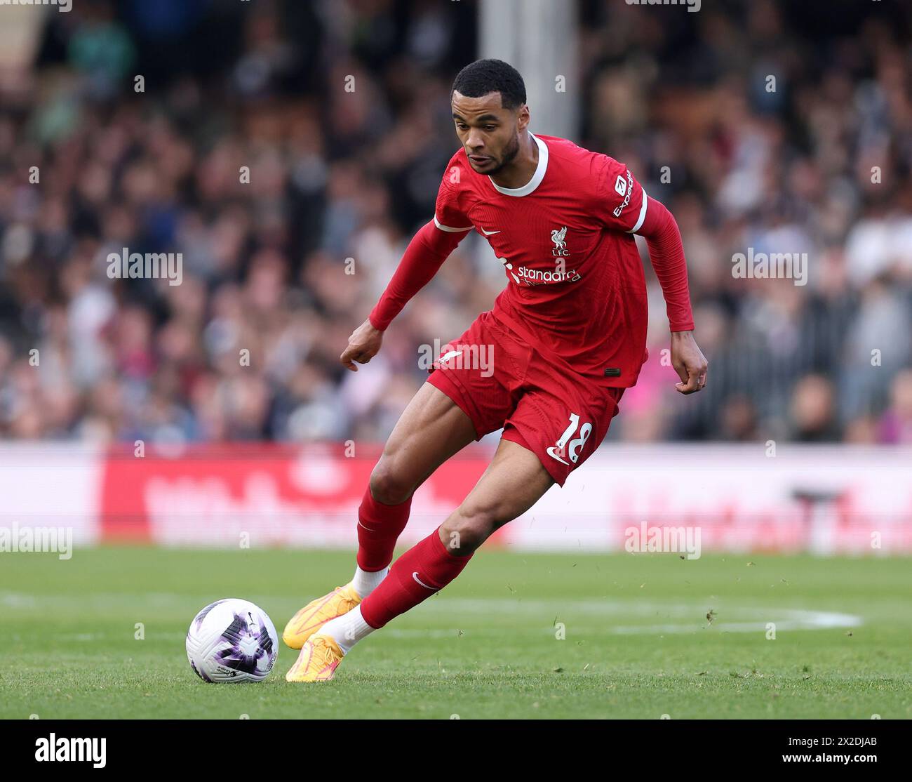 London, England, 21st April 2024. Cody Gapko of Liverpool during the ...