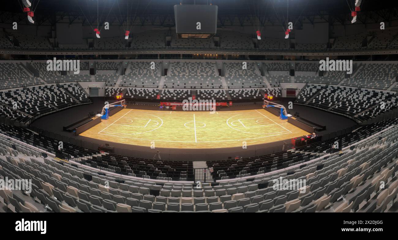 basketball stadium, indonesia arena basketball ball Stock Photo - Alamy