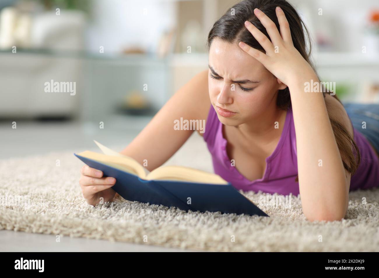Young woman disgusted sad expression hi-res stock photography and ...