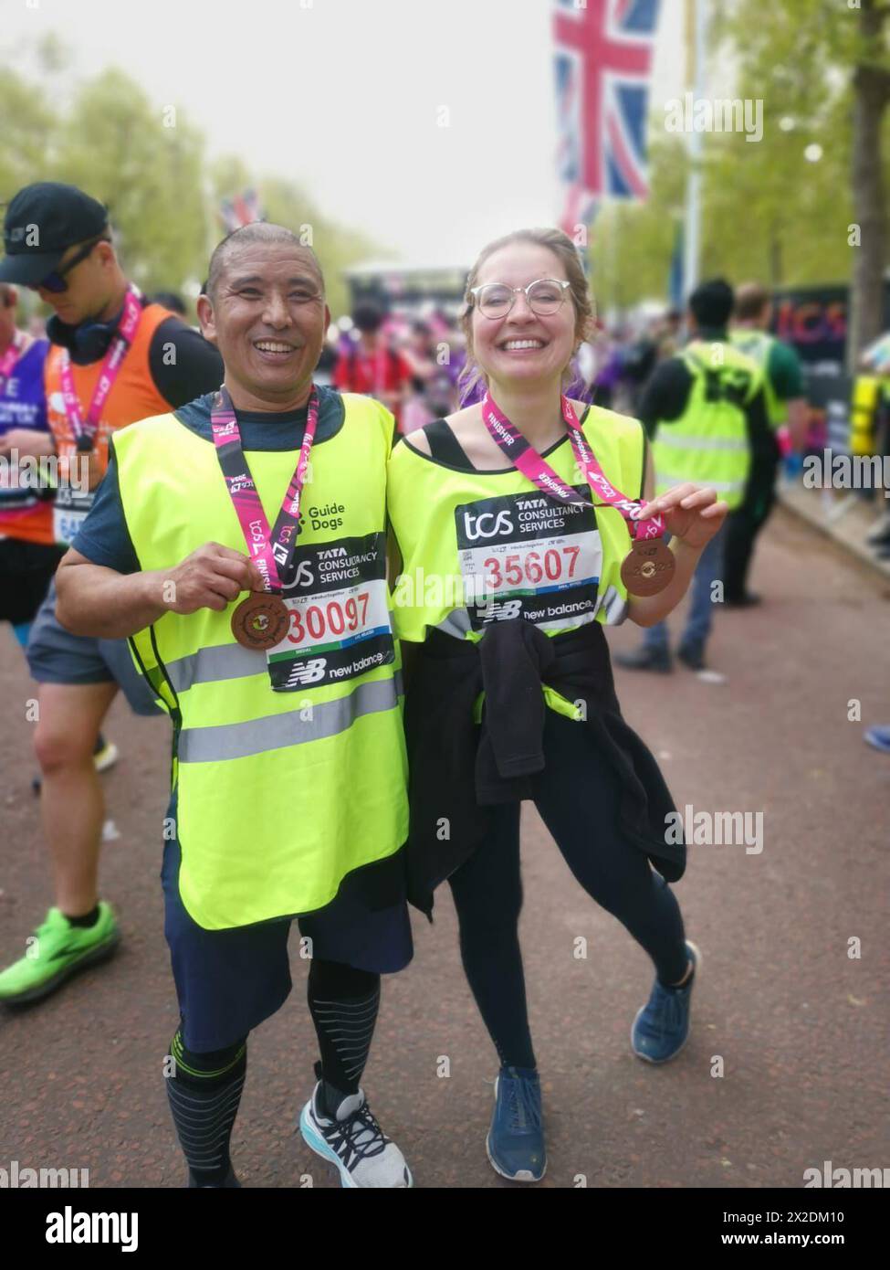 PA REAL LIFE: Karolina and Sammar with their medals after crossing the ...