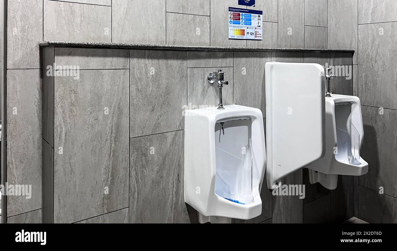 Toilets in shopping malls, Public toilet, restroom. Bekasi, Indonesia ...
