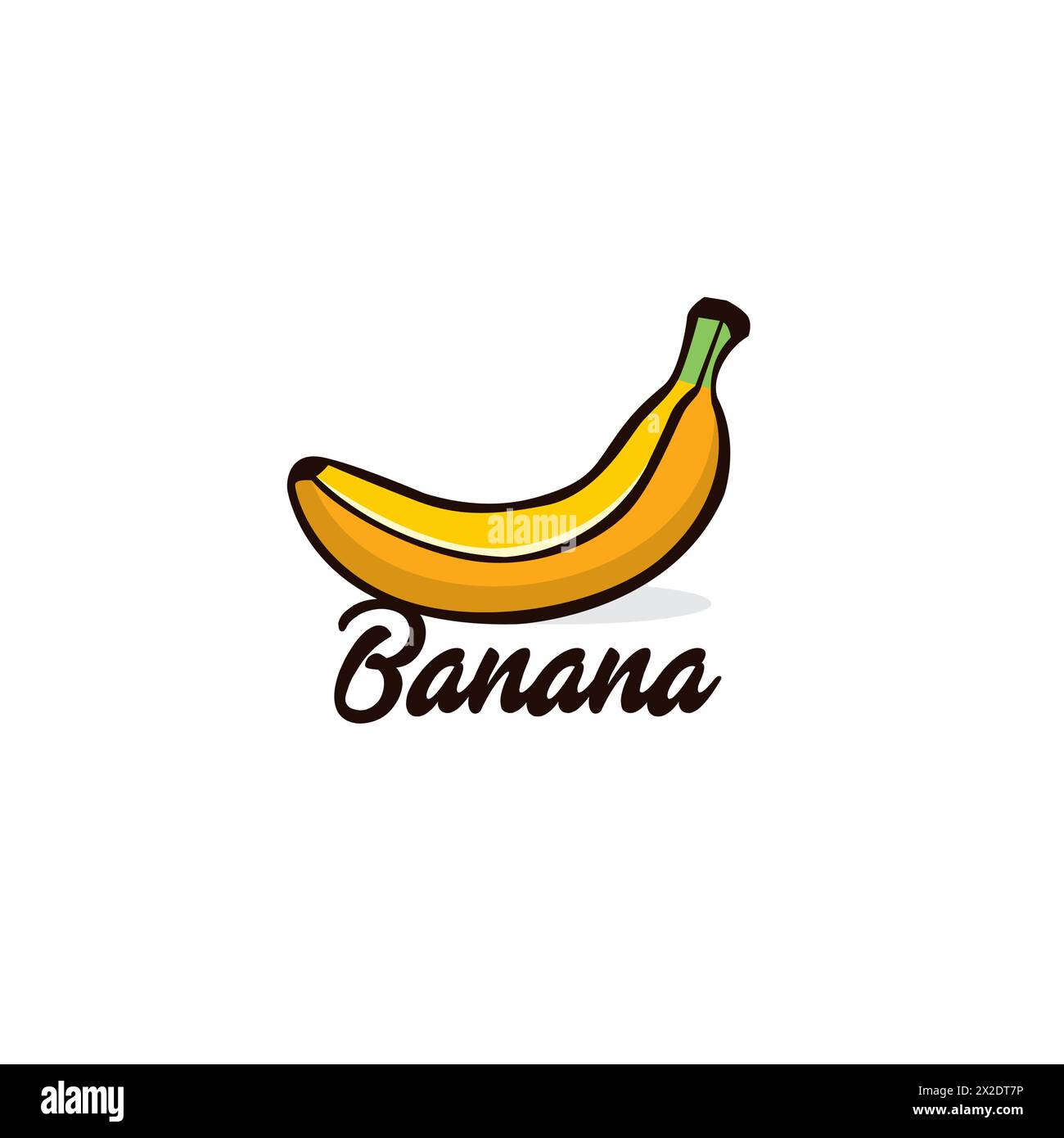 Banana Vector Illustration. Banana Logo Stock Vector Image & Art - Alamy