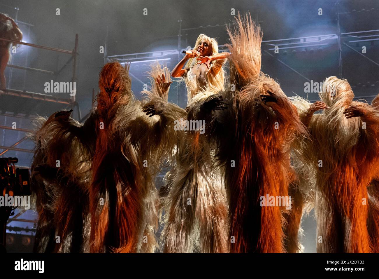 Doja Cat performs during the second weekend of the Coachella Valley ...