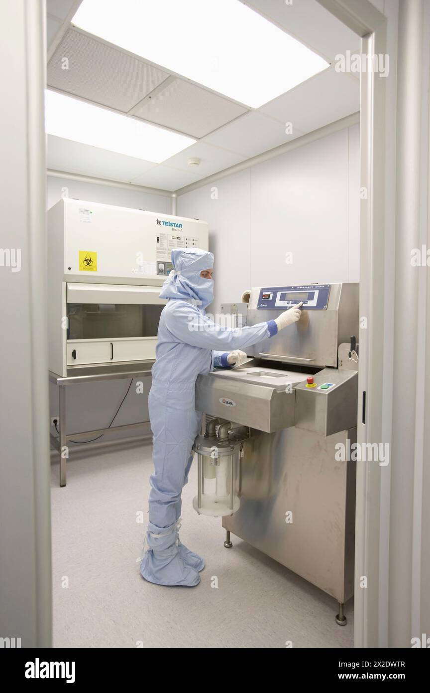 Packing room. Production room, grade B. Clean room. Laboratory ...