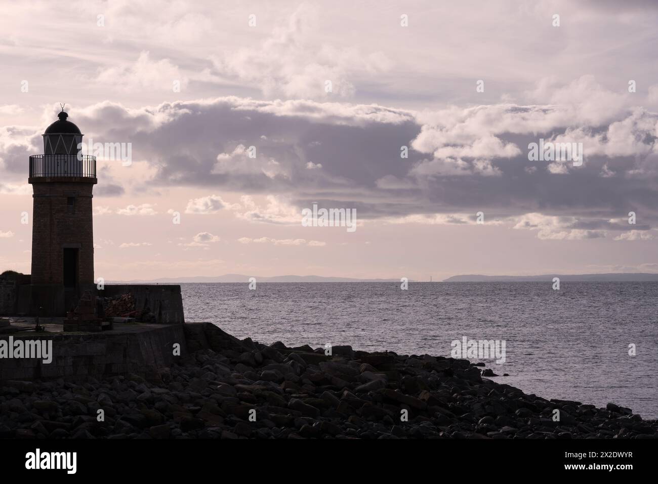 Old lighthouse portpatrick harbour, Stranraer, Scotland Stock Photo - Alamy