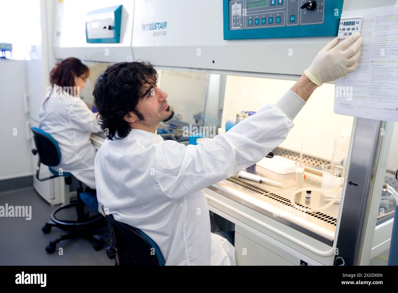 Purification of Leukocytes in laminar flow cabinet. Biopharmaceutical ...