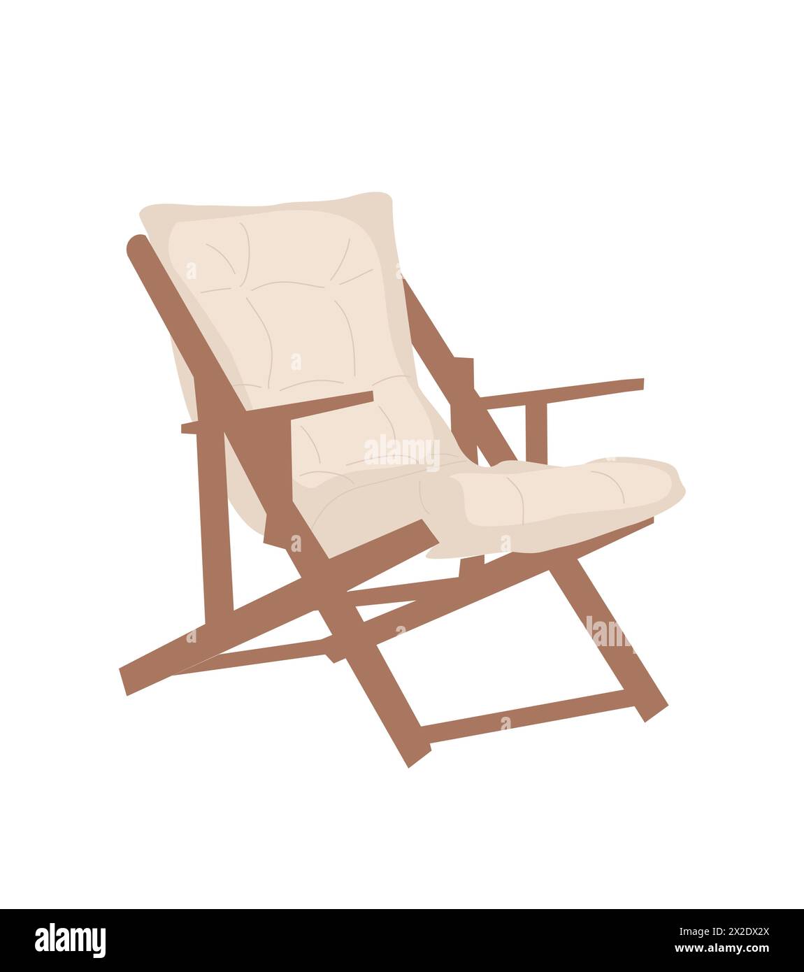 Outdoor, garden soft chair interior design icon Stock Vector Image ...