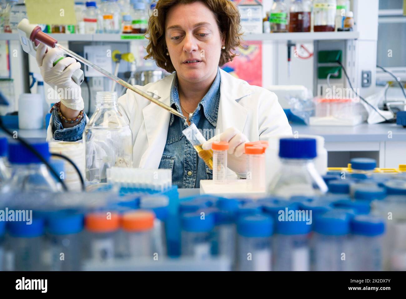 Transferring substances. Biopharmaceutical lab, development of new ...