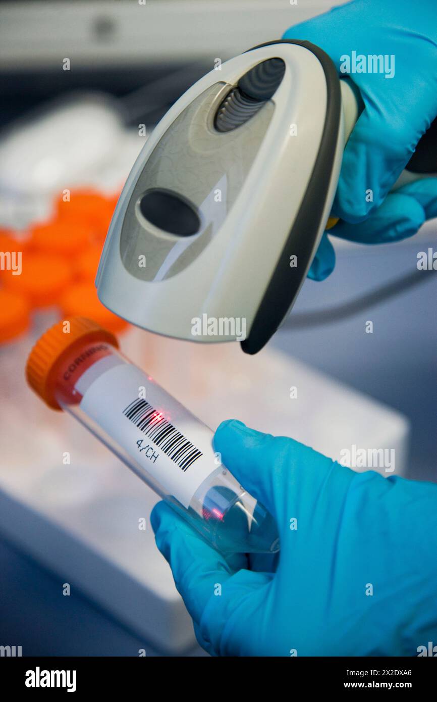 Bar code reader, biopharmaceutical lab, development of new therapeutic ...