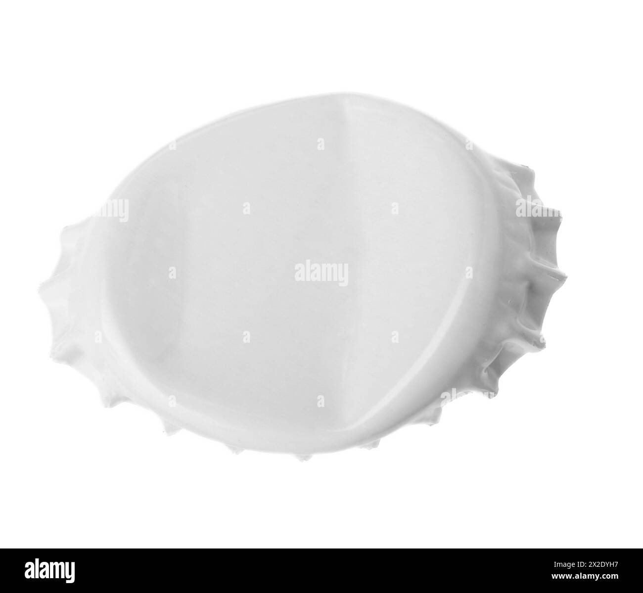 One blank beer bottle cap isolated on white Stock Photo - Alamy