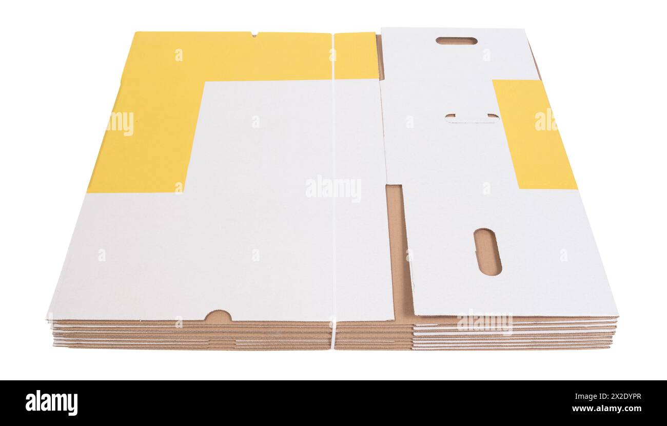 Foldable cardboard boxes used for storage moving or shipping purposes ...