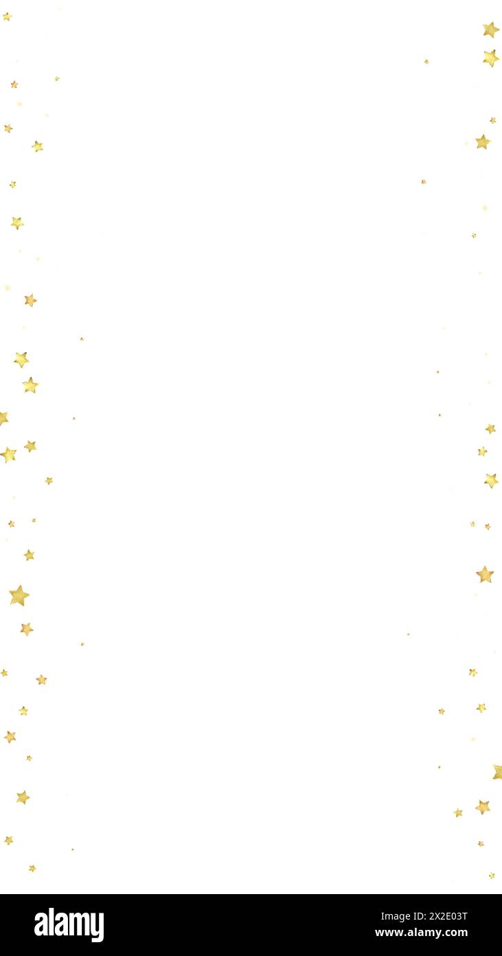 Magic stars vector overlay. Gold stars scattered around randomly ...
