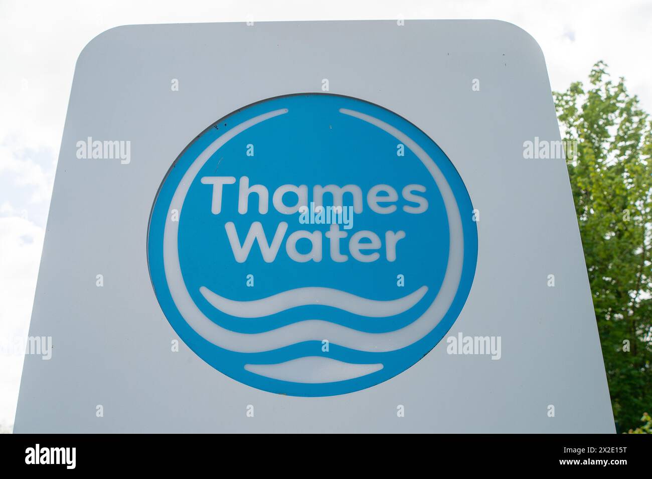 Rickmansworth, UK. 22nd April, 2024. The Thames Water Sewage Treatment ...