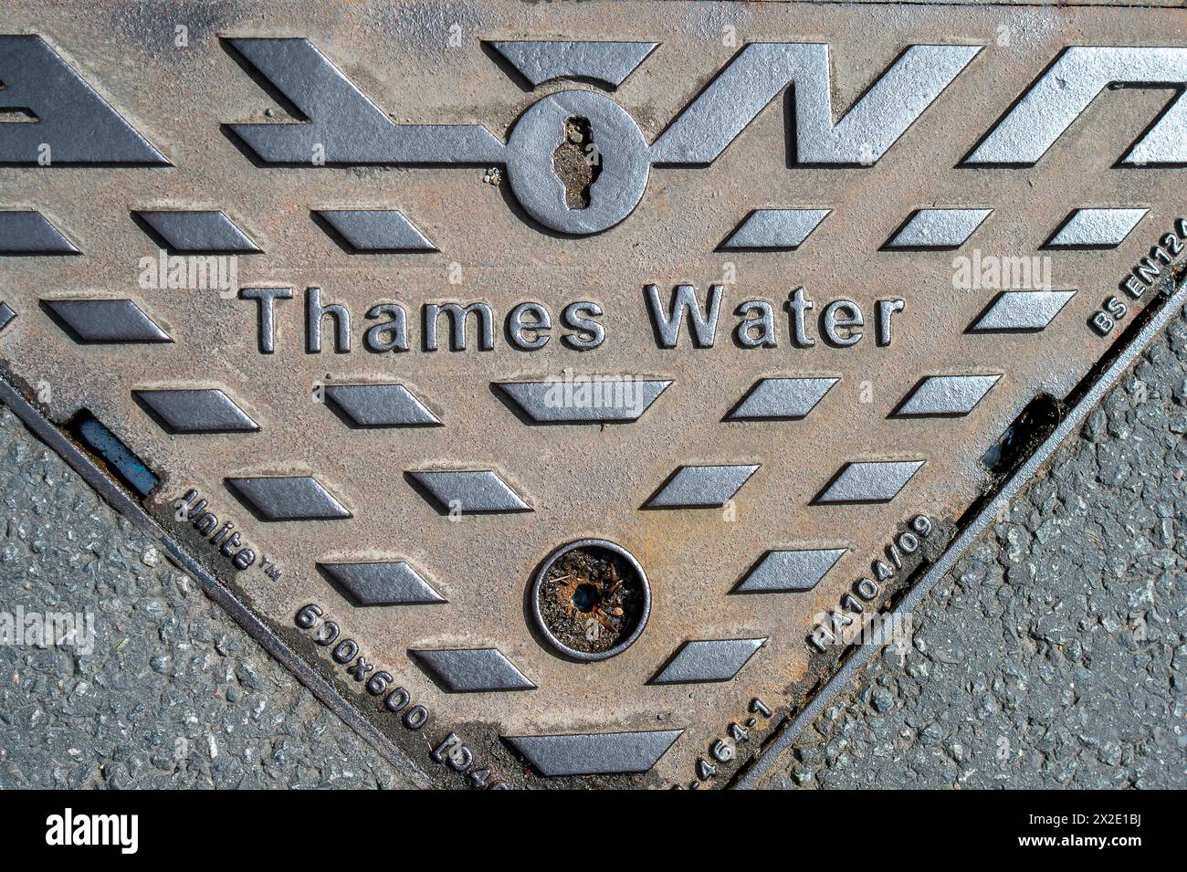 Rickmansworth, UK. 22nd April, 2024. The Thames Water Sewage Treatment ...