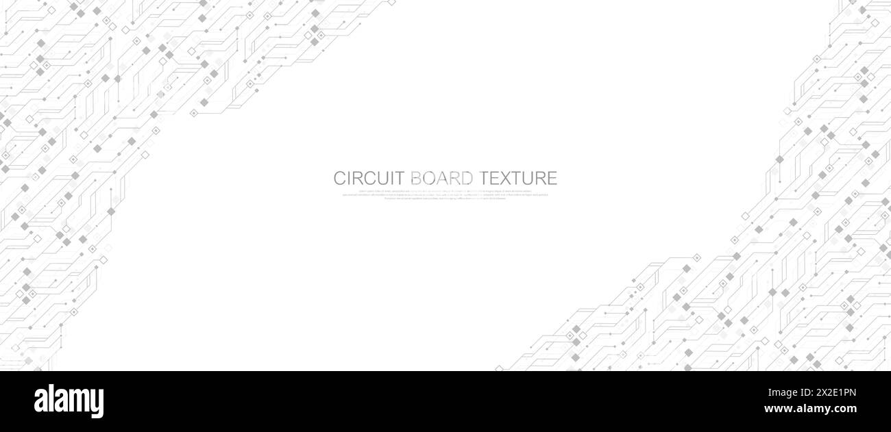 Modern technology circuit board texture background design. Waves flow. Quantum explosion ...