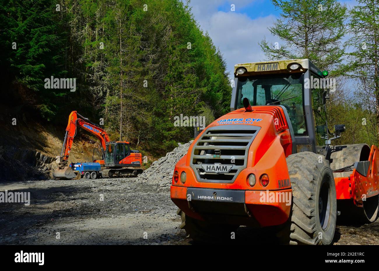 Forestry Operations in South Gwynedd Wales UK Stock Photo - Alamy