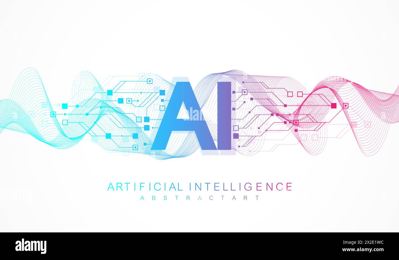 Artificial intelligence and machine learning vector symbol. Artificial ...