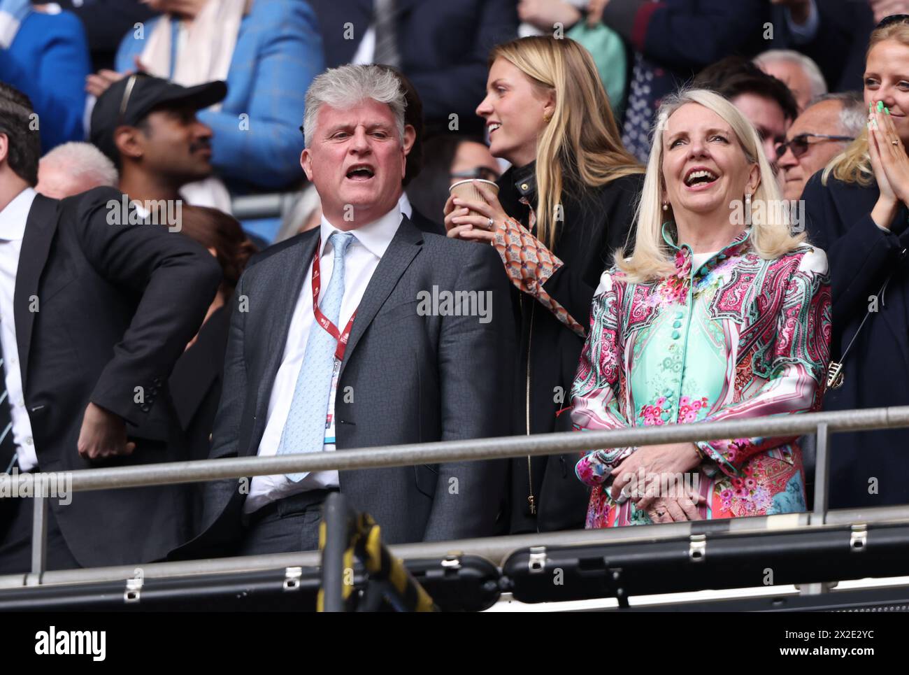 London, UK. 21st Apr, 2024. Doug King, Coventry City owner, at the ...