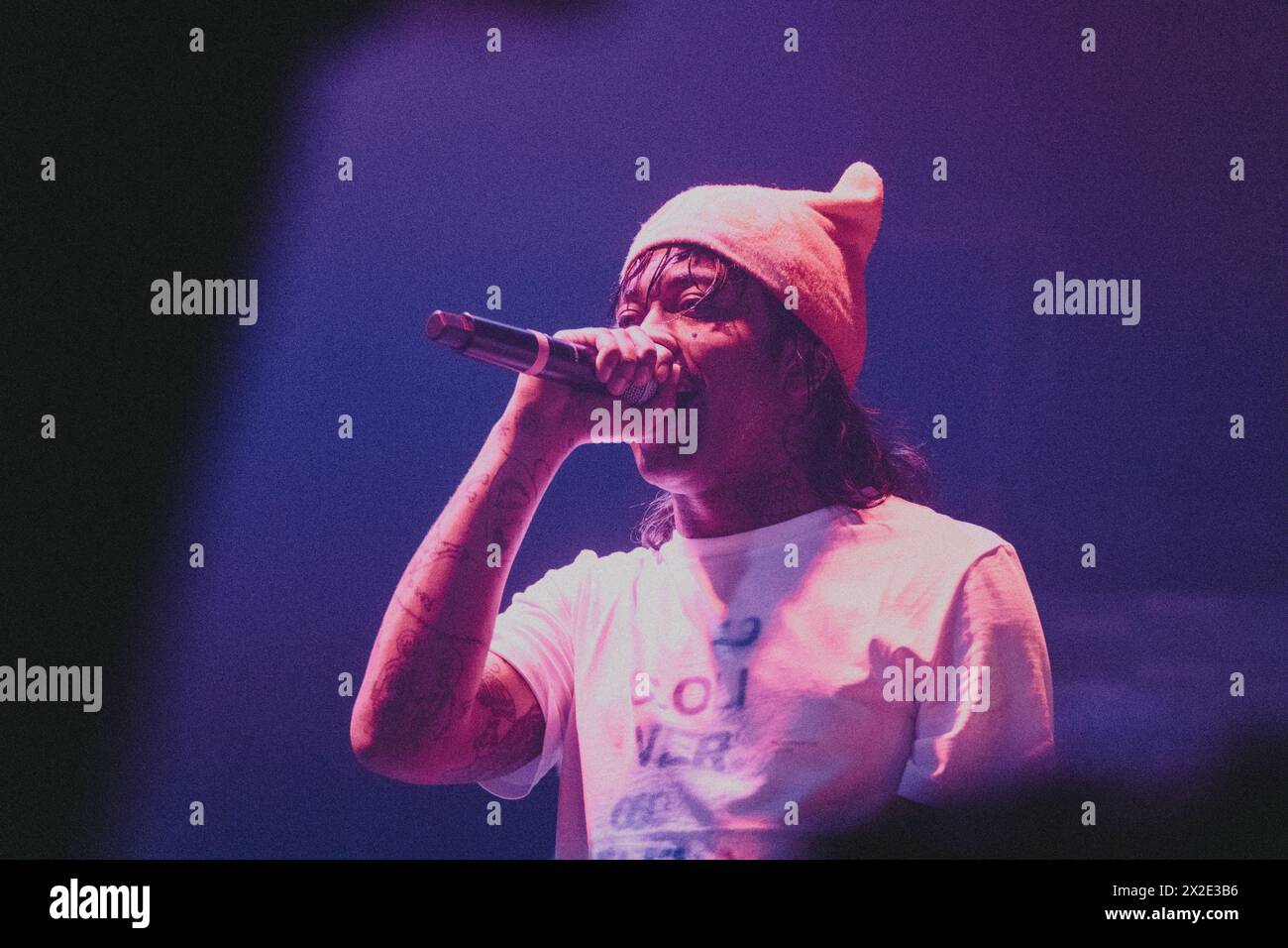 Copenhagen, Denmark. 21st, April 2024. The American rapper Lil Tracy ...