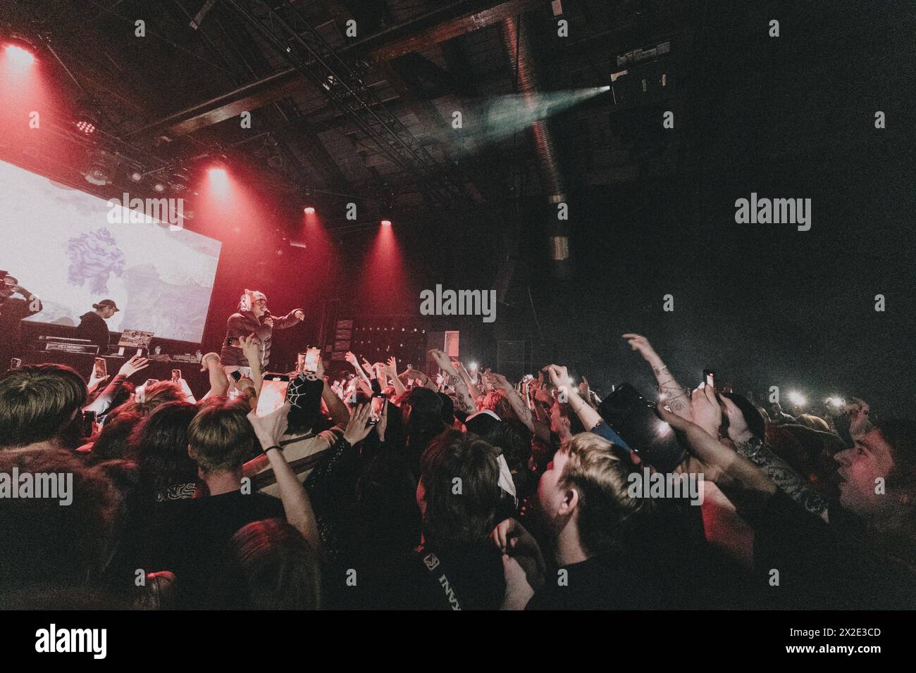 Copenhagen, Denmark. 21st, April 2024. The American rapper Lil Tracy ...