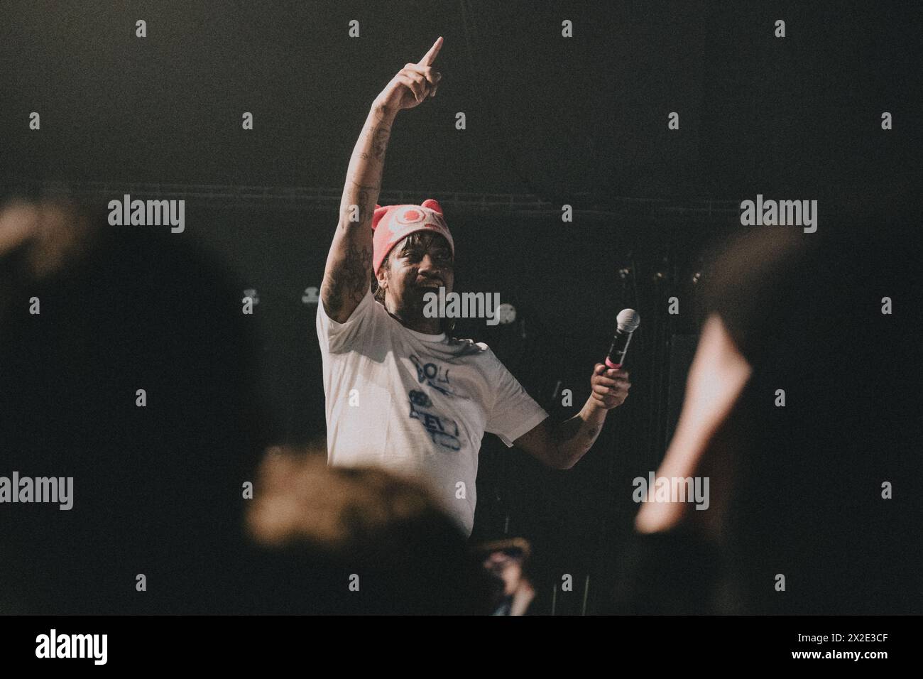 Copenhagen, Denmark. 21st Apr, 2024. The American rapper Lil Tracy ...