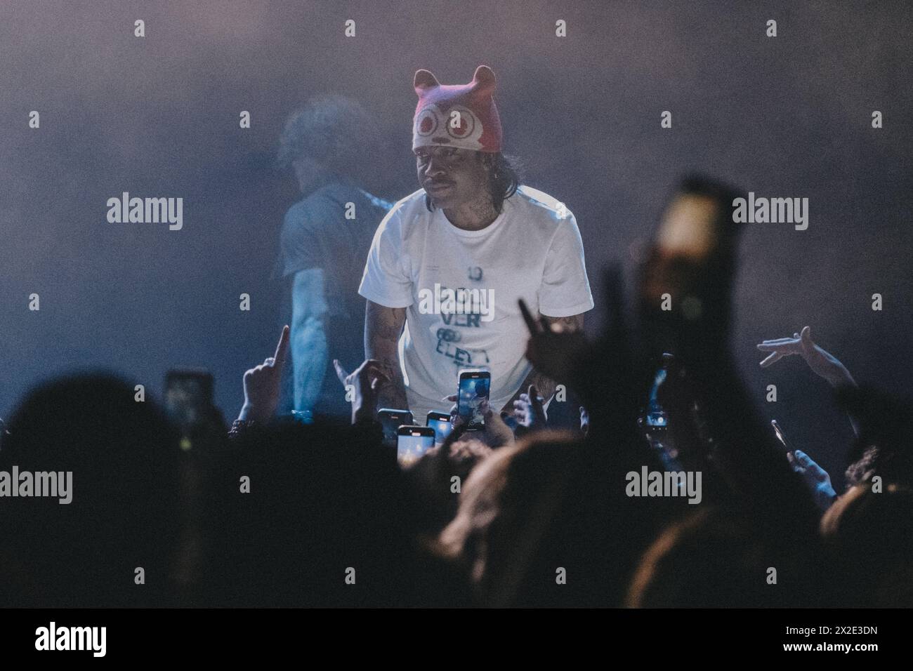 Copenhagen, Denmark. 21st Apr, 2024. The American rapper Lil Tracy ...