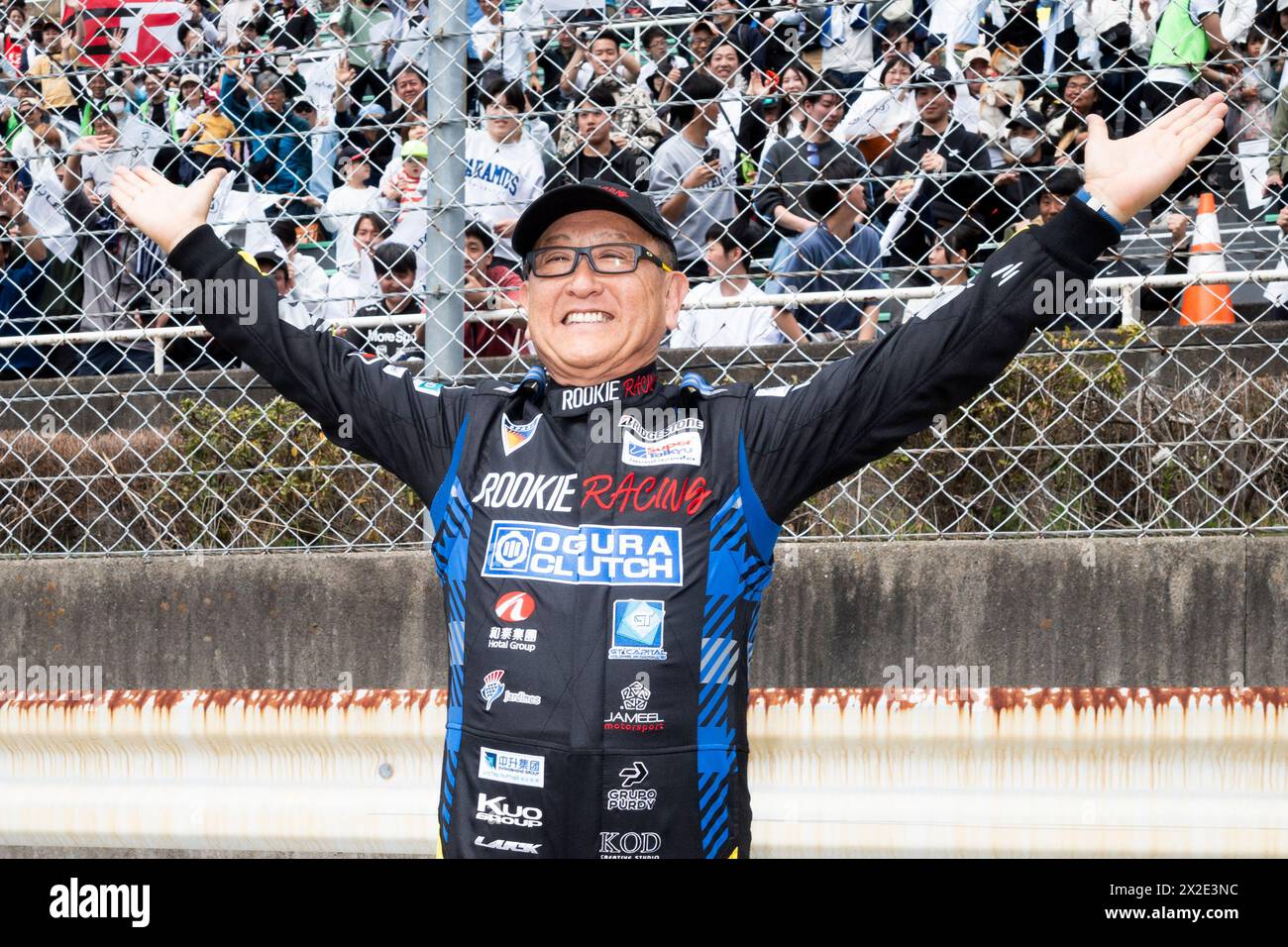 Sugo, Miyagi, Japan. 21st Apr, 2024. Toyota Motors Company Chairman ...