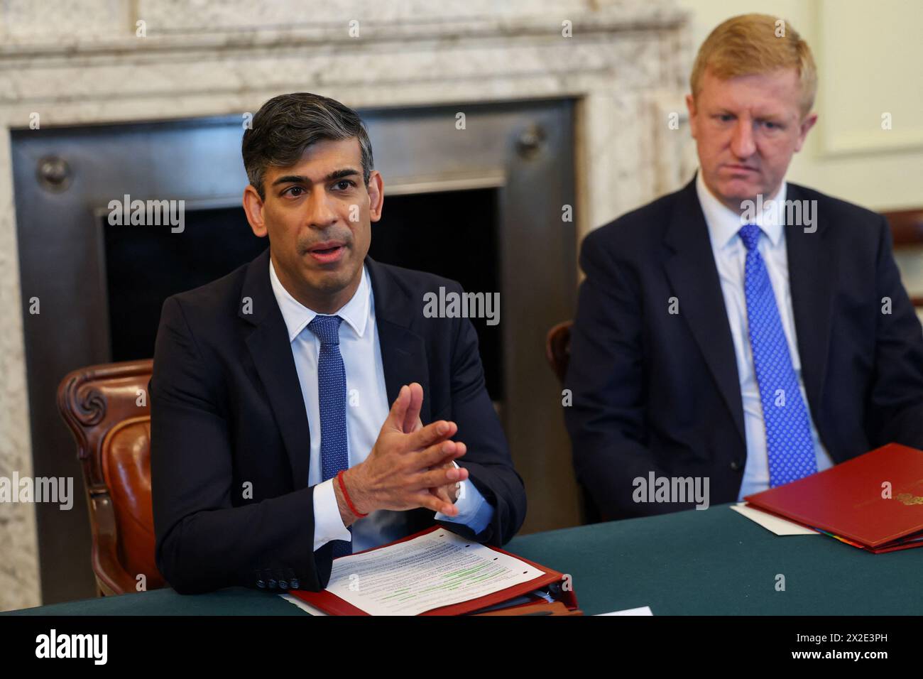 Prime Minister Rishi Sunak with Deputy Prime Minister Oliver Dowden ...